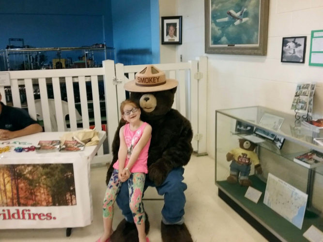 Smokey Bear visits Piper Aviation Museum | News, Sports, Jobs - The Express